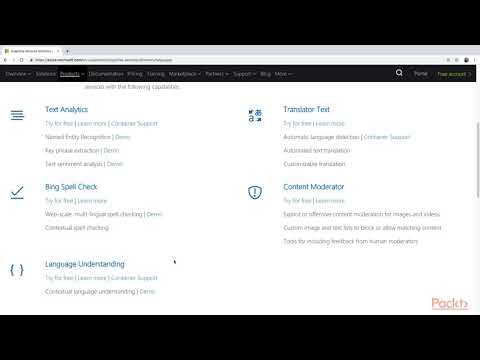 Learn Azure Cognitive Services for Developers Introduction to Language | packtpub com - Mind Luster