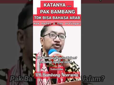 Pak Bambang bisa bahasa Arab? #kotbah #bambang #wignyotanto #esrasoru #religion #nitasetiawan
