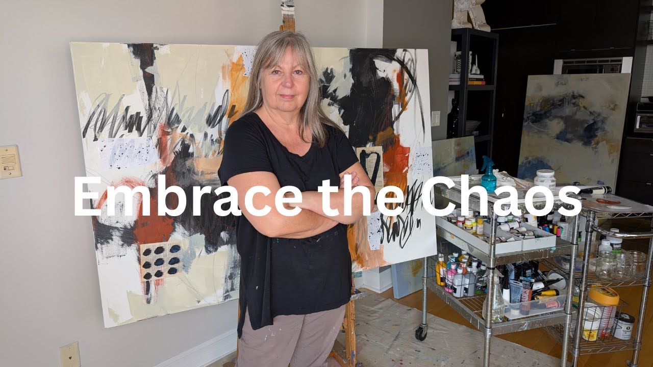 How I Start a Large Abstract Painting – From Chaos to Calm (Part 1)