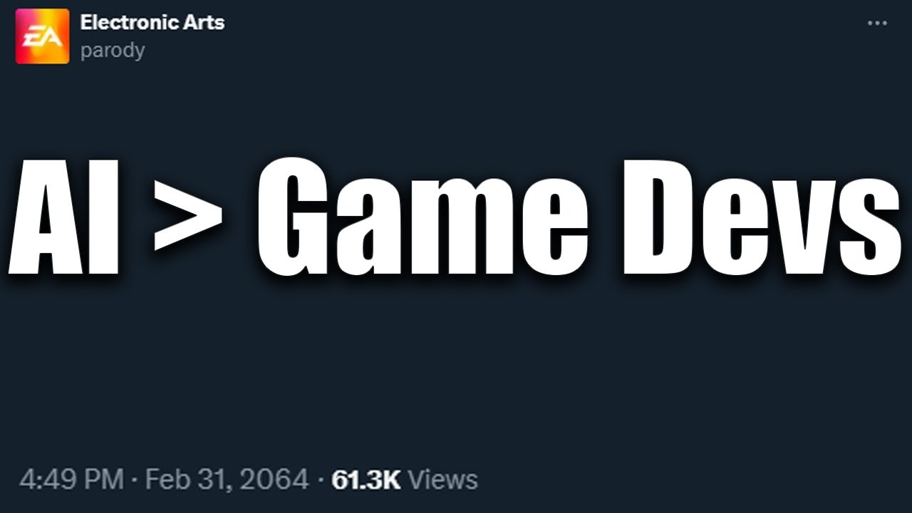 AI Will Replace Game Devs? EA Thinks So!