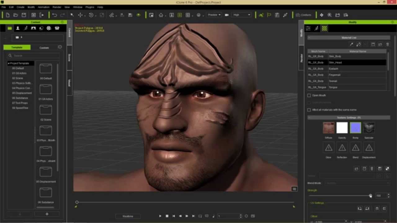 iClone Character Creator Tutorial - Creating a Star Trek Facial Normal Map
