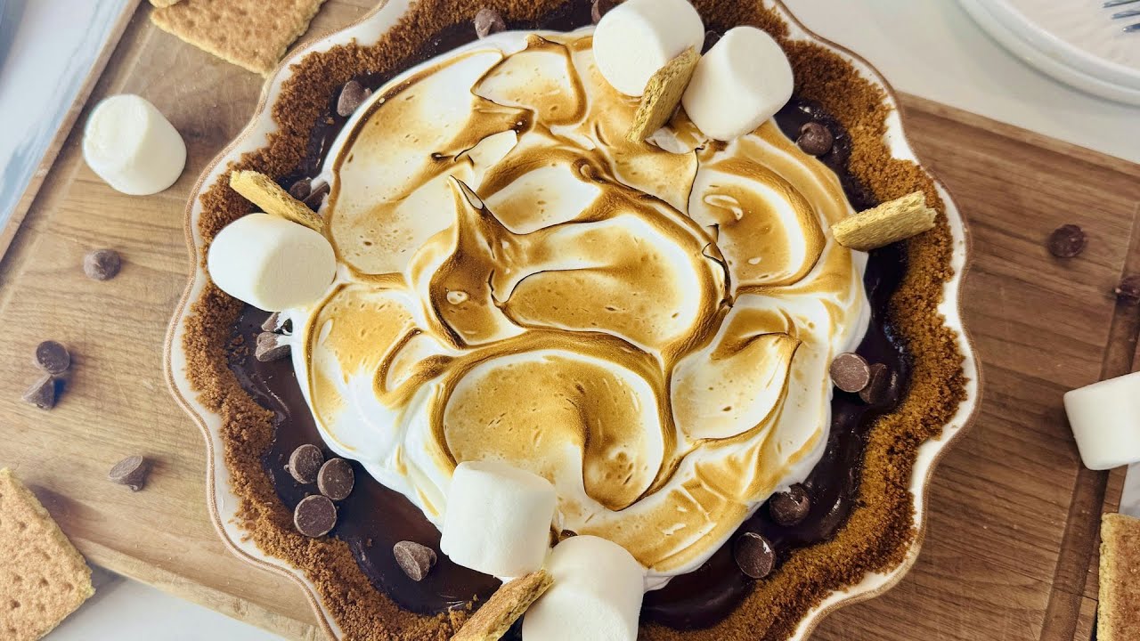 S'mores Brownie Pie Recipe