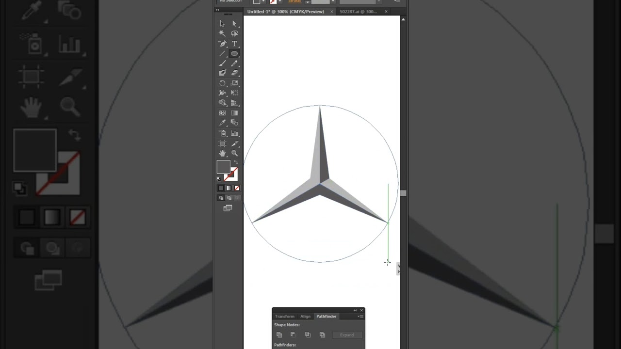MERCEDES Logo Design Tutorial #mercedes #mercedesbrand #mercedecar #gtaphicslab
