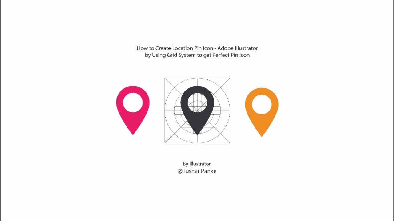 Create Location Pin -  in Adobe Illustrator