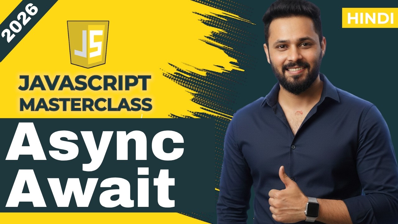 JavaScript Tutorial in Hindi #48 Await Explained | Promises Made Easy #javascript