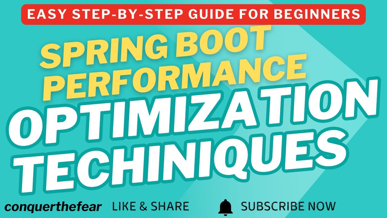 Spring Boot Performance Optimization Techniques |  Ultimate Guide | Boost Speed & Scalability Fast
