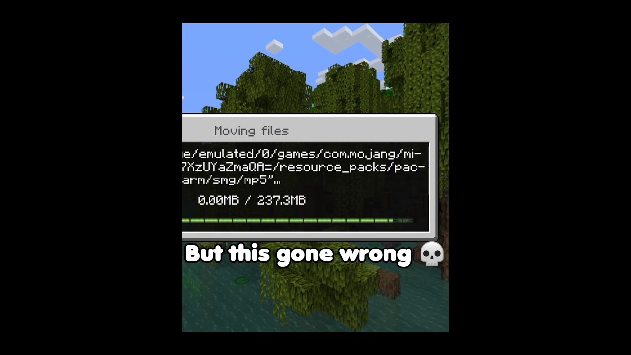 I accidentally deleted MINECRAFT 😭💀 #minecraft