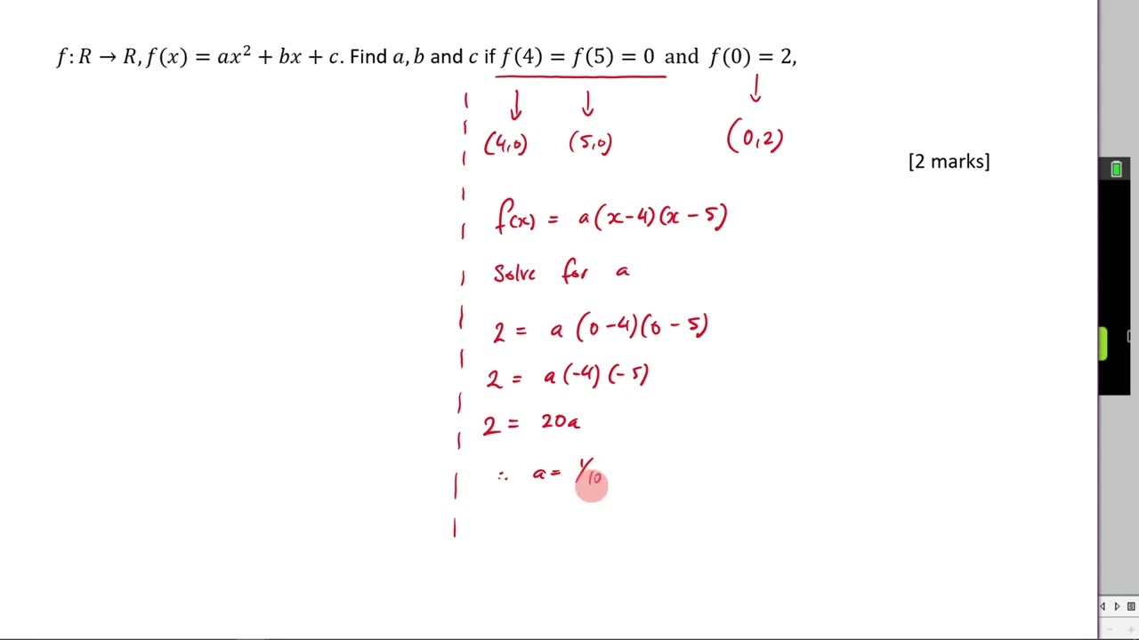 SA5   Applying Function Notation