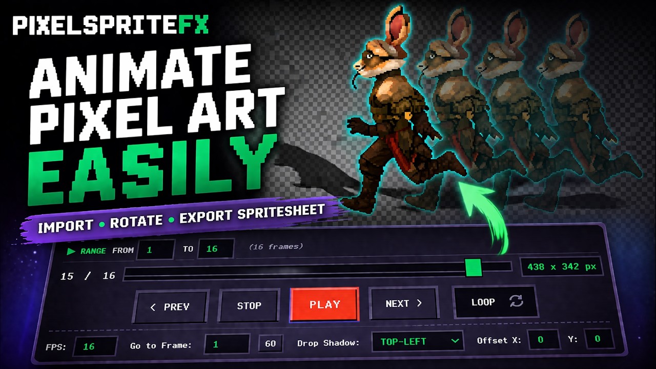 Convert 3D Models to Pixel Art Sprites (Free Web Tool)