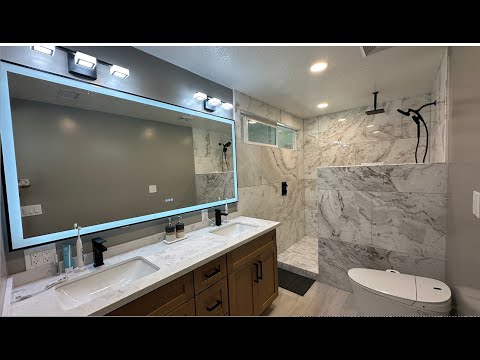 Amazing AWANDEE Giant Anti-Fog LED Mirror for Modern Bathrooms!