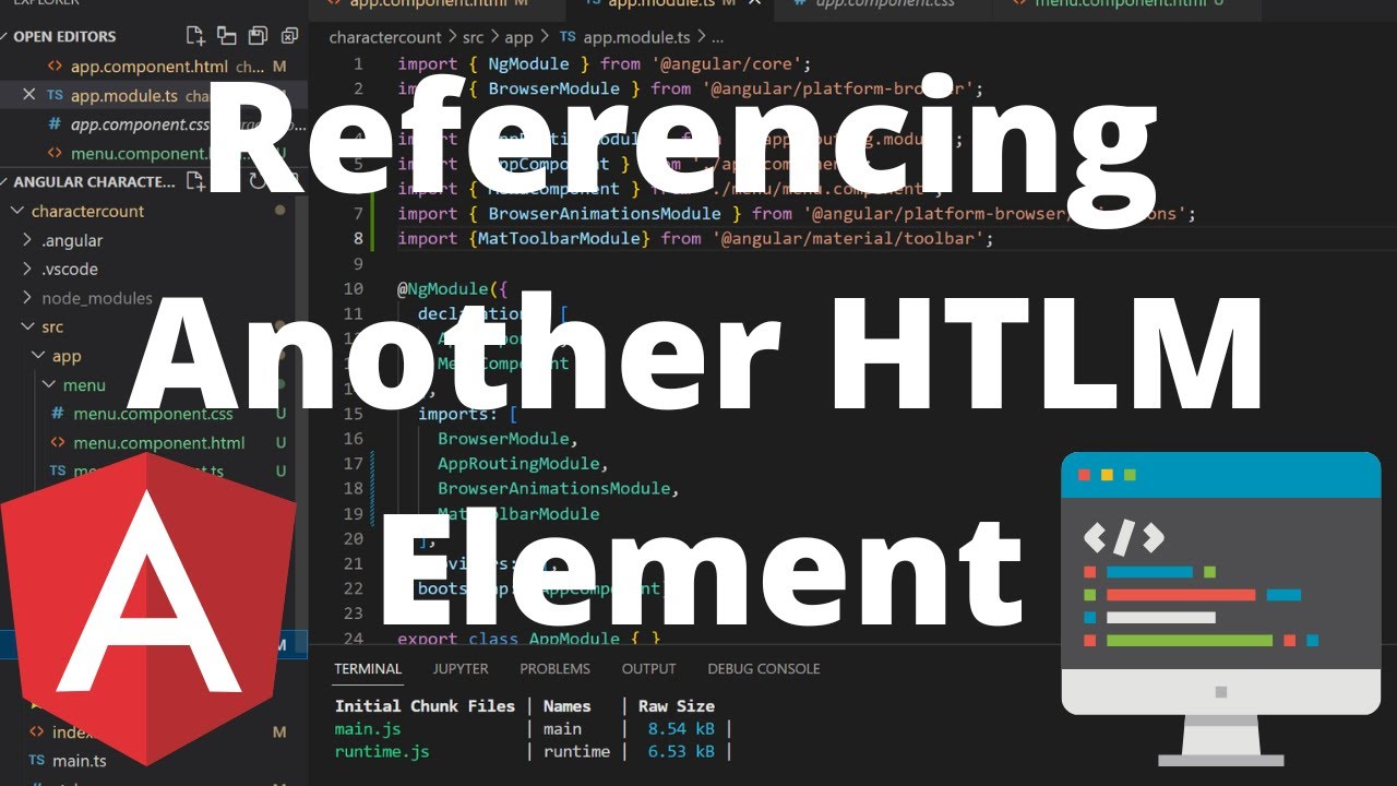 How to Reference Another HTML Element in Angular - Character Counter App