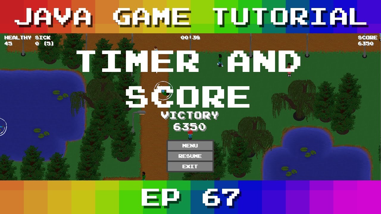 Java Game Tutorial: Ep 67 - Timer and Score