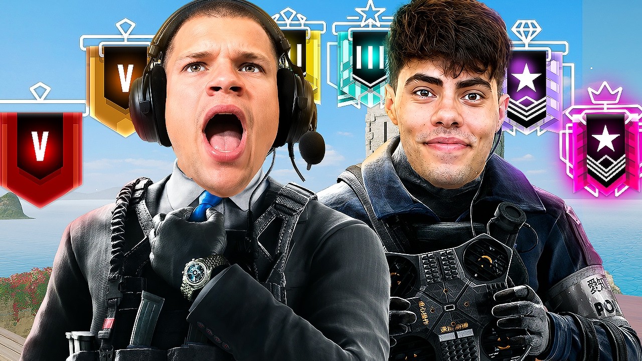 Jynxzi & Dantes 2v2 Vs EVERY Rank (Rainbow Six Siege)