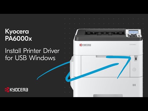 ECOSYS PA6000x/PA5500x/PA5000x/PA4500x Install Printer Driver for USB Windows