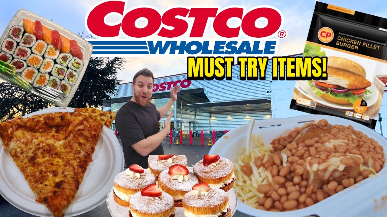 Costco Haul | HALAL MUST HAVES! (Trying The COSTCO CAFE PIZZA + Jacket Potato!)