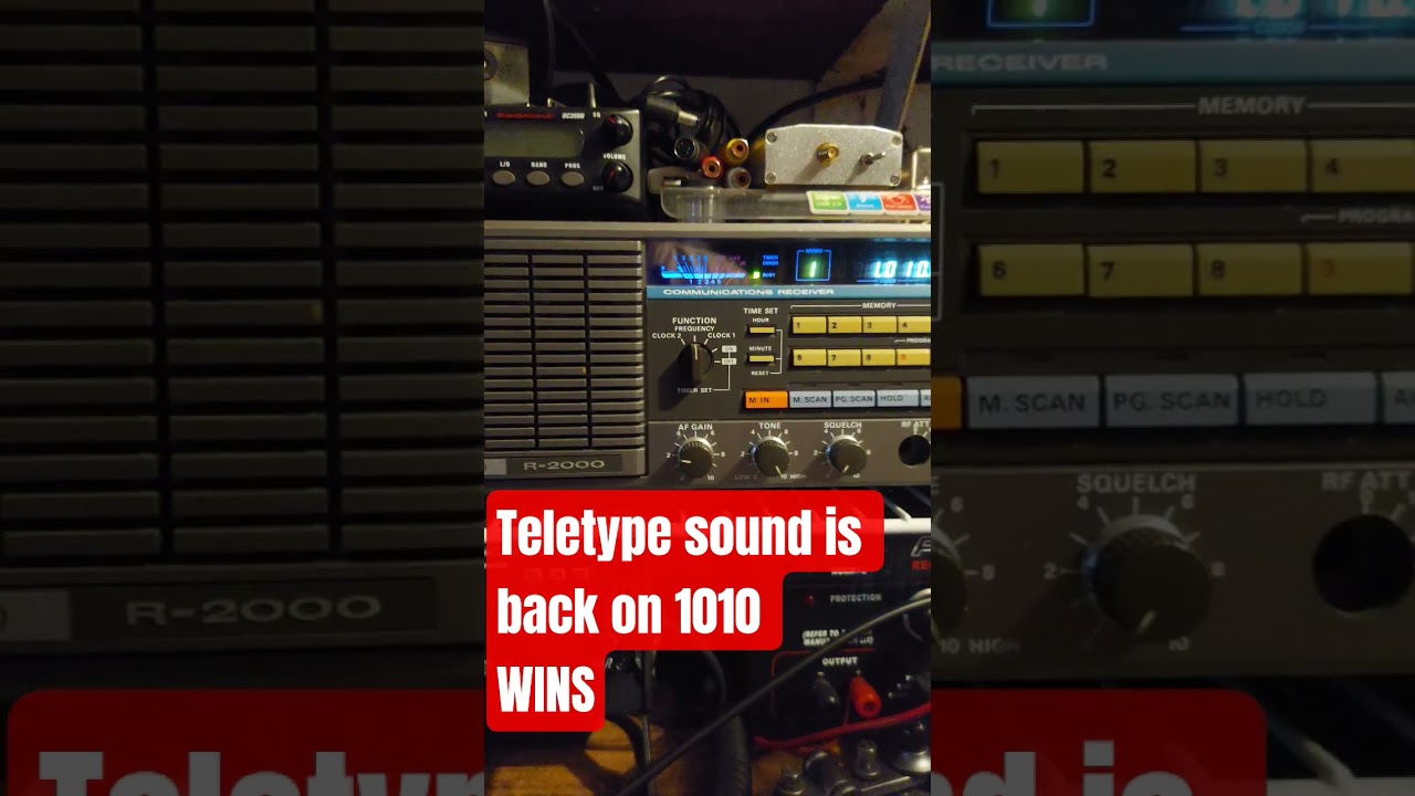 Teletype sound is back on 1010 WINS AM New York NY