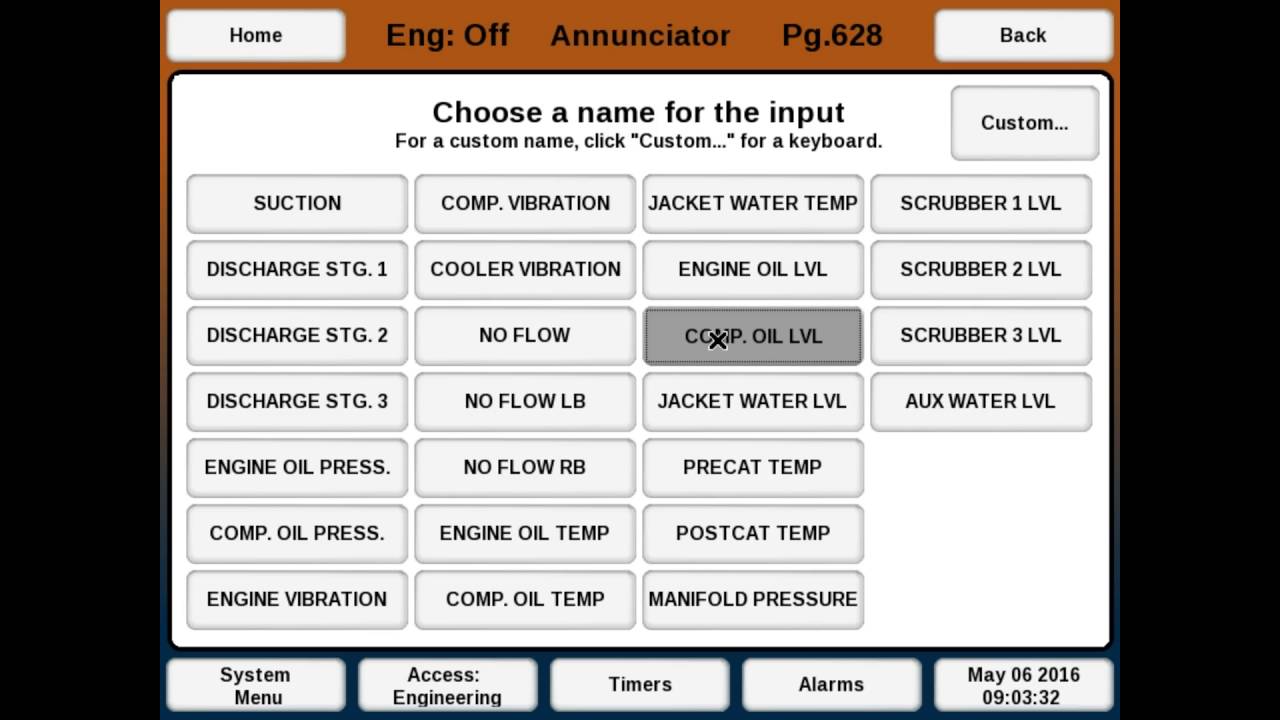 ETS Annunciator- Changing an input's settings