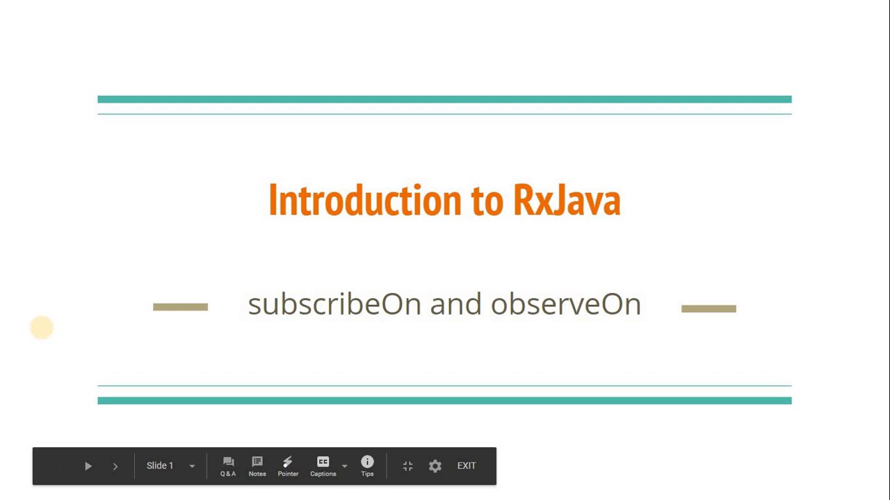 Introduction to Reactive Programming with RxJava