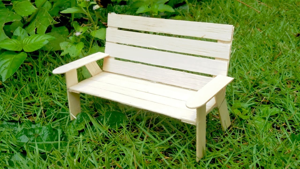 Making Miniature Chairs From Ice Cream Sticks