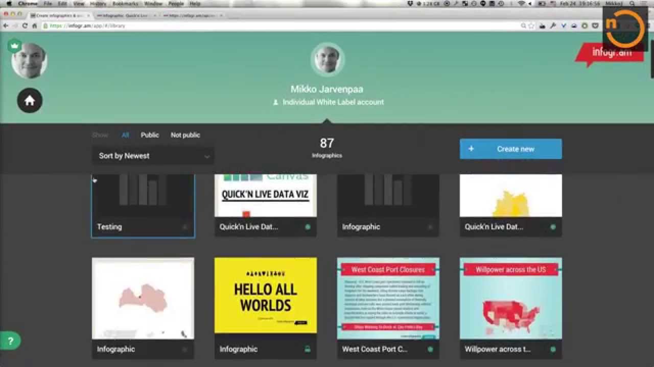 Live Data Visualizations from Infogram