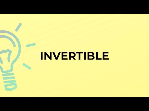 What is the meaning of the word INVERTIBLE?