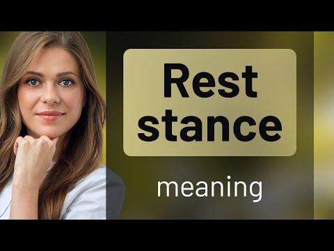 Unraveling the Meaning of "Rest Stance" in English