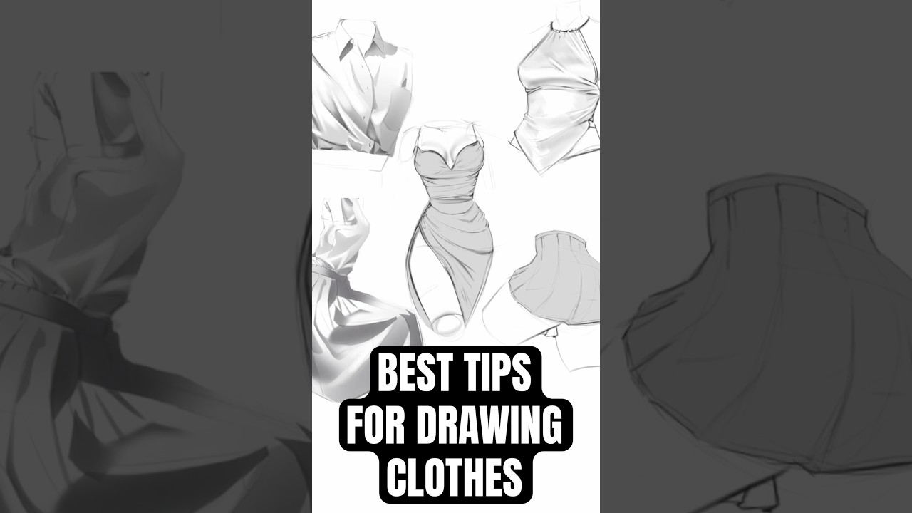BEST TIPS for Drawing BETTER CLOTHES for Your Character!!