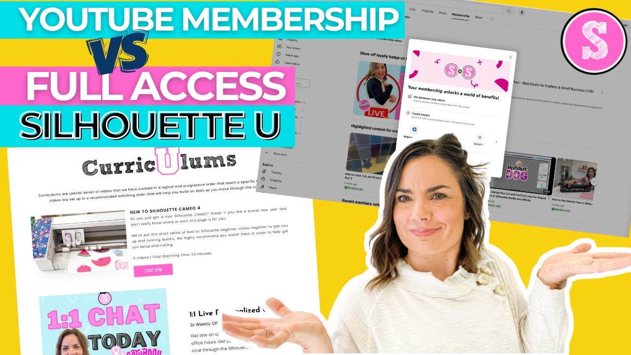 🎯 Silhouette U Membership Options Explained | What's New on YouTube 🎯