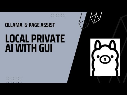 Install Ollama GUI to run AI models private locally