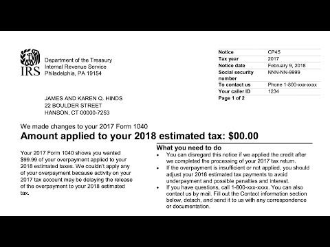 How to Understand your CP45 Notice (IRS cannot apply your tax refund to this year's taxes)