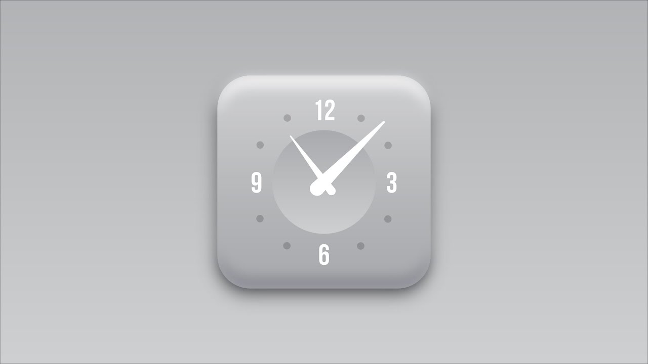 Illustrator Tutorial | Clock Icon Design Tutorial