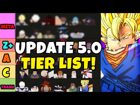 Official Anime Vanguards Update 5 Tier List! New Meta + More!