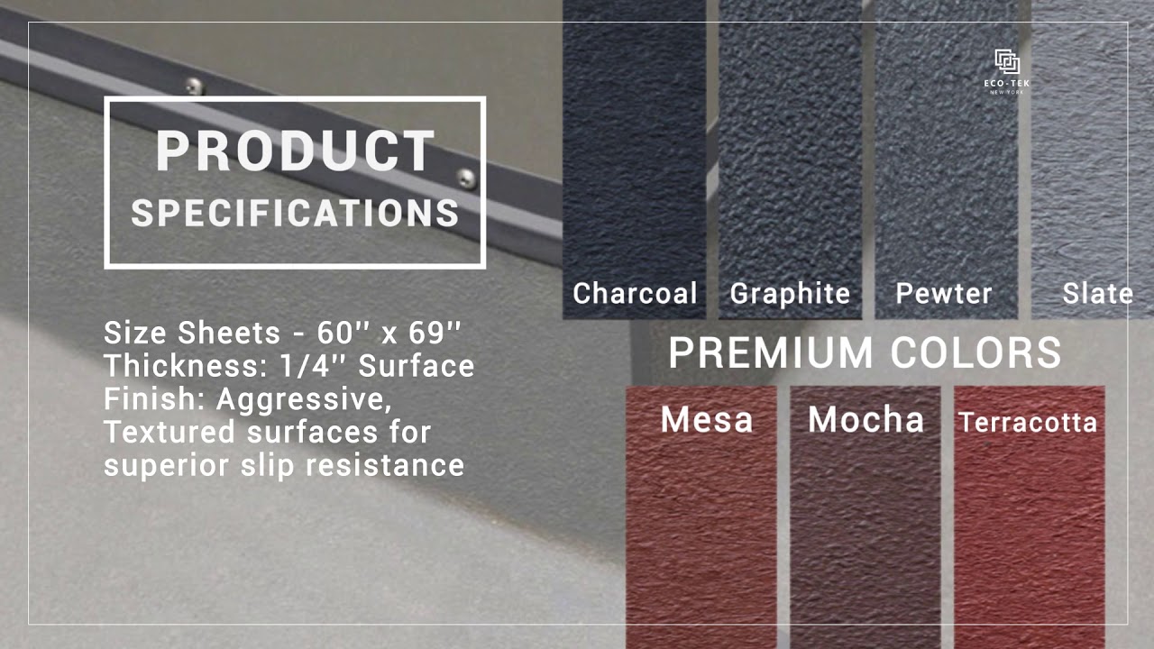 ECO -TEK & ECO - GRIP FLOORING