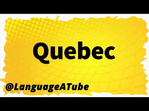 Quebec Pronunciation ⚡️ How To Pronounce Quebec!