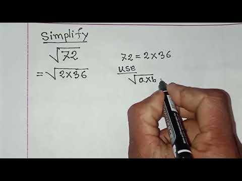 a nice square root of 72 algebraic expressions|square root| root of 72| algebraic expressions