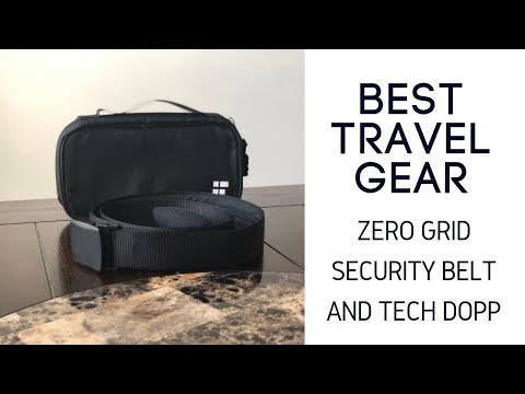 Best Travel Gear: Zero Grid Travel Security Belt and Electronics Travel Organizer Review