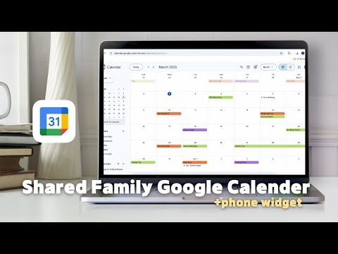 How To Setup A Shared Google Family Calendar + add the widget to your phone!