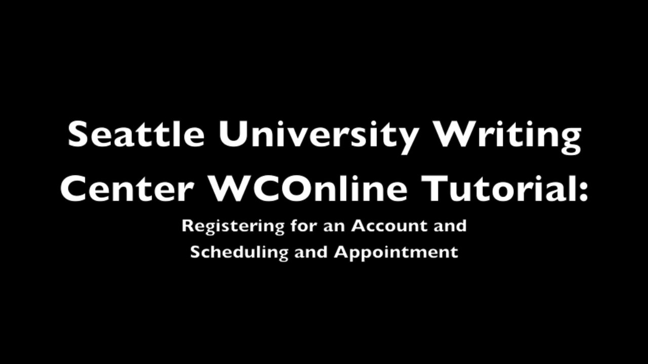 Writing Center - WCOnline Tutorial