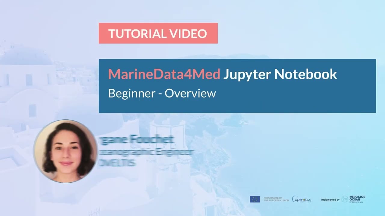 Jupyter Notebook - MarineData4Med - beginner overview