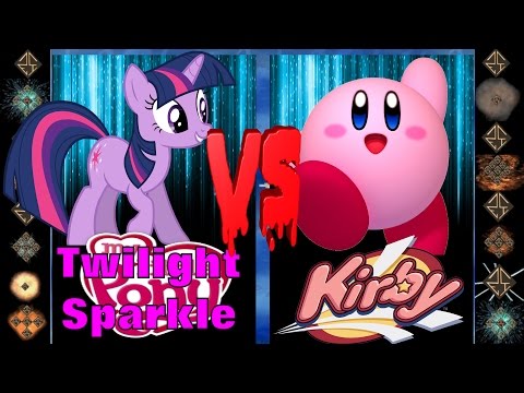 Twilight Sparkles (My Little Pony) vs Kirby (Nintendo) - Ultimate Mugen Fight 2016