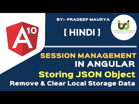 Learn Storing and retrieving JSON objects with localStorage | Angular 10 Tutorials in Hindi ...
