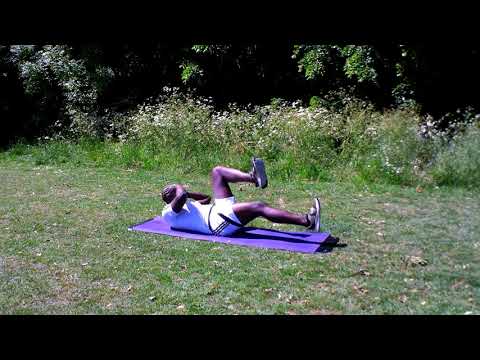 Hollow hold, Leg scissors, Bicycle, Crunch, Plank