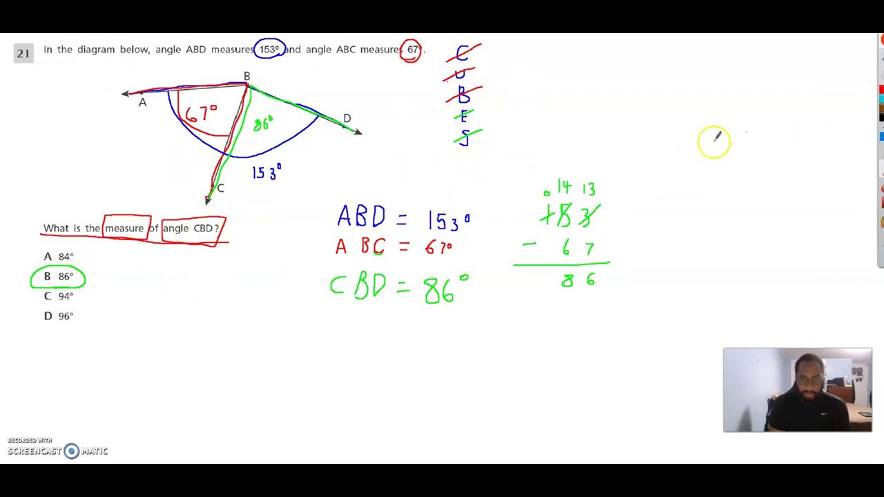 4th Grade Math - Problem Solving with Angles - Remote Learning