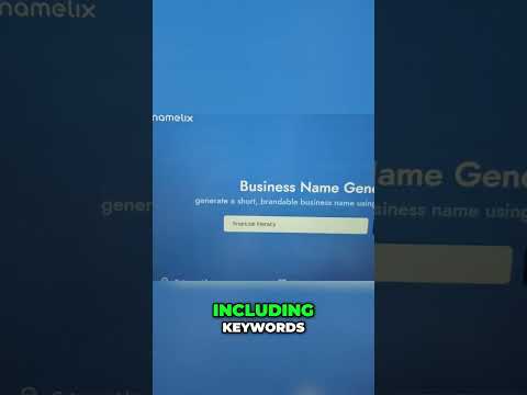 Discover Your Perfect Business Name with Namelix - AI-powered Name Generator