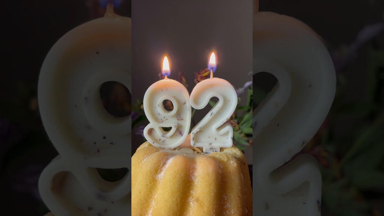 Happy birthday to you | 92 year | Ninety two years | Virtual candles