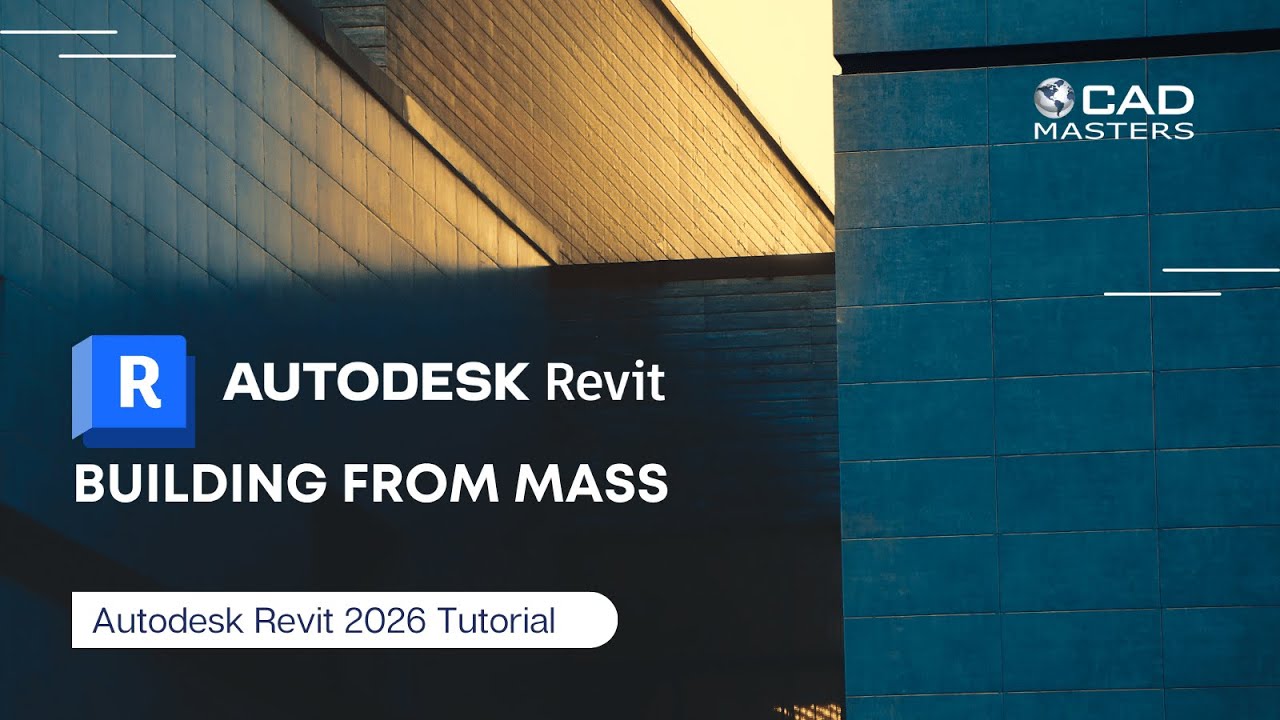 Revit 2026 Tutorial - Building from Mass
