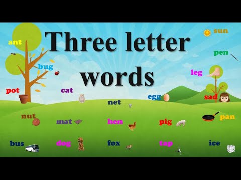 50 Three letter words with pictures | Easy to learn | kindergarten | pre primary | Jay and Jezz
