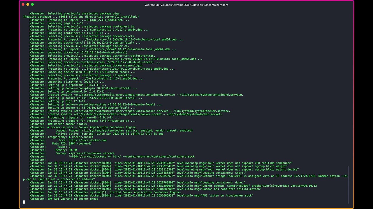 Provision Virtual Machine using Vagrant for Docker