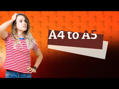 Is half of A4 size A5?