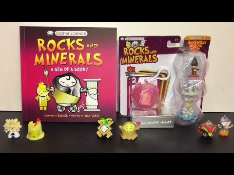 Basher Science Rocks & Minerals Figure Pack and Book Unboxing & Review